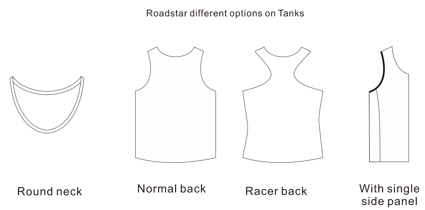 Custom Running Tanks and Singlets -Roadstar Sporting Goods